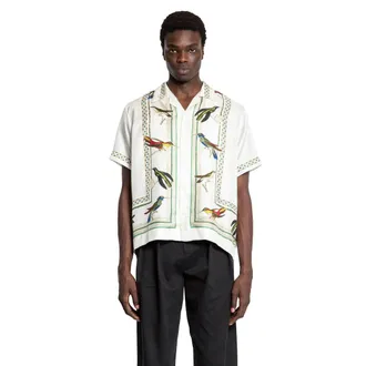 S.S.Daley Bird Print Silk Twill Shirt