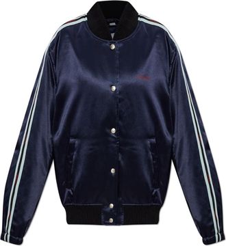 Off-white Femme, Vestes, Bleu, Taille: 42 FR Blouson Aviateur Isolant