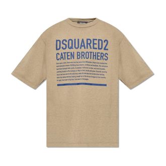 Dsquared2 T-Shirt mit Logo - - Tops - Herren - Gr&uuml;n - M