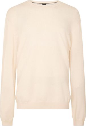 HUGO BOSS Sweatshirt f&uuml;r Herren, Rundhalsausschnitt, Regul&auml;r, Lang&auml;rmlig (Wei&szlig;)
