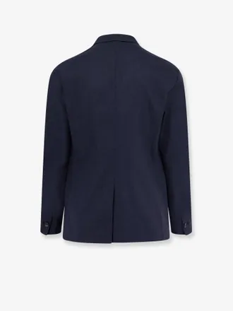 Hev&ograve; Mens Suit Galatina Linen-Viscose Blue Suits