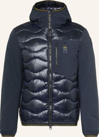 Blauer Lightweight-Daunenjacke Albert Im Materialmix blau