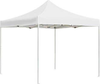 vidaXL Tente de r&eacute;ception pliable Aluminium 3 x 3 m Blanc vidaXL