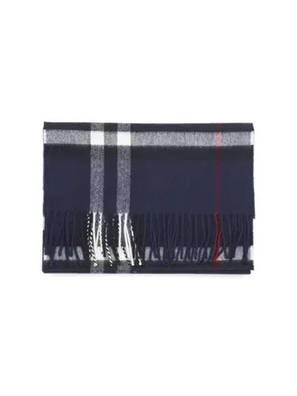 Burberry Womens Scarfs Blue Cashmere