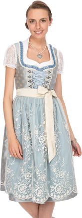 Stockerpoint Damen Dirndl Lana Dirndl, per Pack Mehrfarbig (hellblau-Creme hellblau-Creme), 34 (Herstellergr&ouml;&szlig;e: 34)