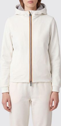 K-Way Deva kurze Wendejacke mit Shearling-Kapuze und Rei&szlig;verschluss