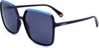 Polaroid PLD 6128/S Sunglasses, PJP/C3 Blue, 59 Womens