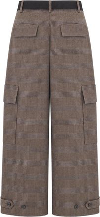 P.A.R.O.S.H. Prince of Wales Check Trousers - Brown