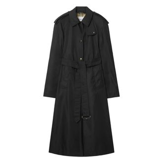 Burberry Tilley Belted Coat - - Coats - Damen - Schwarzk - XS