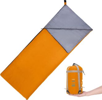 Lixada Schlafsack 3-4 Jahreszeiten Ultraleicht Sleeping Bagfür Kinder und Erwachsene, Camping, Wandern, Reisen(190x75cm)
