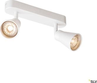SLV Plafonniers int&eacute;rieurs led avo applique et plafonnier int&eacute;rieur double blanc GU10/QPAR51 2x 50W max 1000890