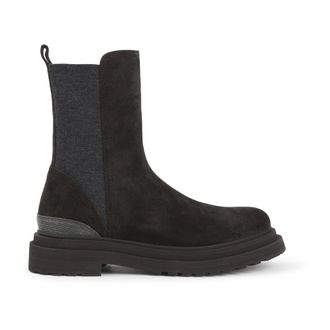 Brunello Cucinelli Femme, Chaussures, Brun, Taille: 40 EU Chelsea Bottes