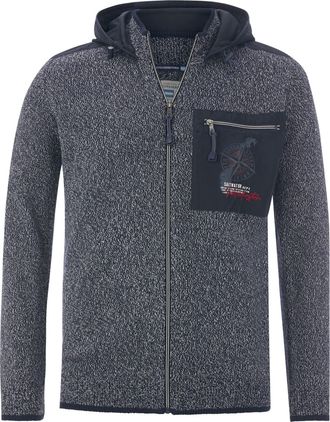 Jan Vanderstorm Herren Strickjacke Djarke dunkelblau, 4XL (XXXXL) - 68/70