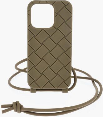 Bottega Veneta Silicone 14 Pro Iphone Case with Neck Strap size Unica