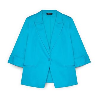 Fiorella Rubino Damen, Jacken, Blau, 5XLGr&ouml;&szlig;e