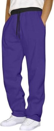 Generic Large Jogging Homme Baggy Sport Sweatpants Y2k D&eacute;tente Travail Ample Pantalon Grande Taille Mens Mode Dint&eacute;rieur Taille Elastique Pantalons Extensible