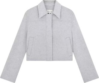 Loulou Studio Femme, Vestes, Gris, Taille: 34 FR Veste en laine grise Zhanna