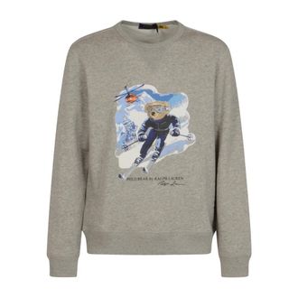 Polo Ralph Lauren Homme, Sweatshirts et sweats &agrave; capuche, Gris, Taille: XL Pull Sweat en Tricot