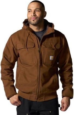 Carhartt Work in Progress Veste de travail pour homme Full Swing Loose Fit Washed Duck Insulated Active - La liberté de mouvement rencontre la chaleur robuste, Red Duck, M