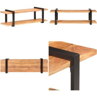 vidaXL Vidaxl - TV-Schrank 130x40x40 cm Akazie Massivholz - tv Schrank - Holzm&ouml;bel - Wohnzimmerm&ouml;bel - Industrie Design - Akasieholzkasten - Home & Living