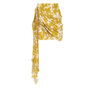 Elisabetta Franchi Femme, Jupes, Vert, Taille: 42 FR Jupe Viscose Florale Verte