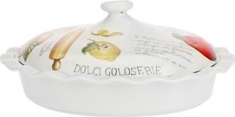 La Porcellana Bianca LA PORCELLANA WEISS - Kuchenform mit Deckel Goloserie