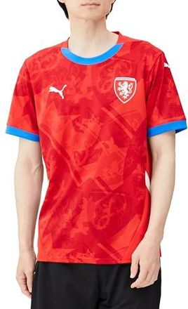 Puma Puma Maillot domicile République tchèque 24 rouge FACR Home Jersey République tchèque maillot de fan EM WM