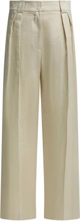 Ines De La Fressange Femme, Pantalons, Beige, Taille: 36 FR Wide Pantalons