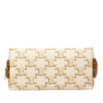 Celine Pre-owned Triomphe Chain Clutch PVC Shoulder Bag - - Pre-owned - Damen - Beige - ONE SIZE