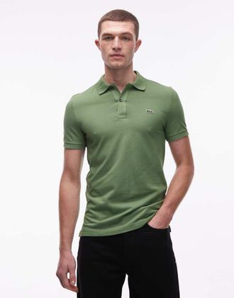 Lacoste Polo ajust&eacute; - Vert moyen