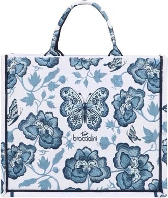Braccialini Femme, Sacs, Multicolore, Taille: ONE Size Queen Tote Butterfly