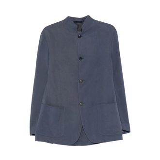 Eleventy Homme, Vestes, Bleu, Taille: 2XL Veste en tissu
