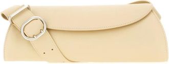 Jil Sander Homme, Sacs, Beige, Taille: ONE Size Petit sac bandouli&egrave;re Cannolo en cuir Jil Sander