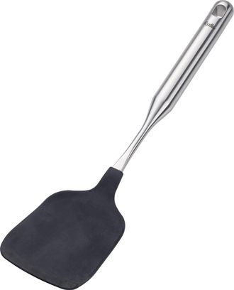 FISSLER Essential/Silikon-Wokwender mit Edelstahl-Griff (34,5cm) Pfannen-Wender, Pfannkuchenwender, Spülmaschinen-geeignet