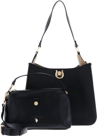 U.S.Polo Association Schultertasche Jones Hobo With Extra Bag Black schwarz