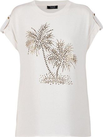 Tuzzi Nero T-Shirt mit Zierapplikation