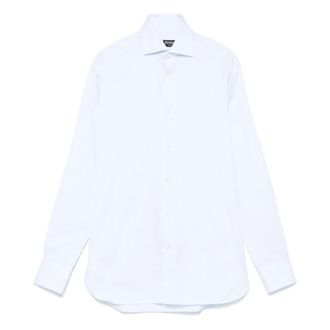 Ermenegildo Zegna Gestreiftes Baumwollhemd - - Shirts - Herren - Blau - L