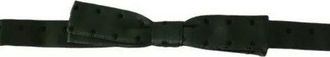 Dolce & Gabbana Green Silk Dotted Mens Necktie Bow Tie