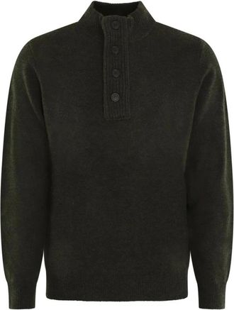 Barbour Pull essentiel en maille &agrave; demi-zip - Homme - Pulls - Vert - Taille: S