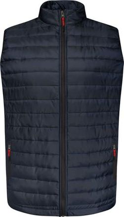 KAM Gilet matelass&eacute; l&eacute;ger zipp&eacute; pour homme Grande taille Bleu, bleu, 8XL