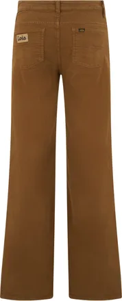 Lois Jeans Wide-Leg Cotton Jeans - Brown
