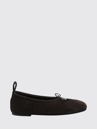 Alohas Rosalind Ballerinas aus Veloursleder mit Schleife und runder Spitze