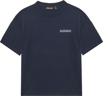 Napapijri T-Shirt S-Ahr NP0A88ZO M Dunkelblau Regular Fit