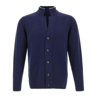 Eleventy Woll Cardigan - - Knitwear - Herren - Blau - XL