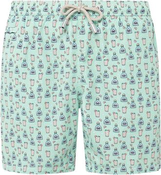 MC2 Saint Barth Leichte Badeshorts mit Tequilla-Motiven in
