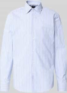 HUGO BOSS Regular Fit Businesshemd aus Baumwoll-Mix Modell H-Joe-kent