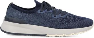 Brunello Cucinelli Cotton Chin&eacute; Knit Sneakers