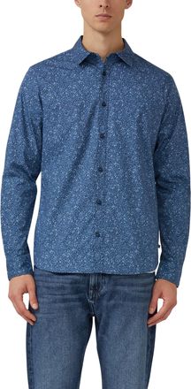 s.Oliver Slim Fit: Hemd aus Baumwollstretch mit All-over-Print