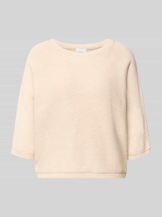 Comma Regular Fit Pullover in Strick-Optik mit Pailettenbesatz