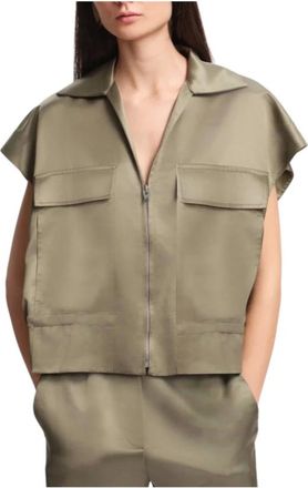 Margaux Lonnberg Margaux Lonnberg, Femme, Blouses et Chemises, Vert, Taille: 38 FR Bana Chemise